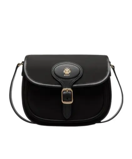 Bally Leather Crossbody Bag With Crest Detail