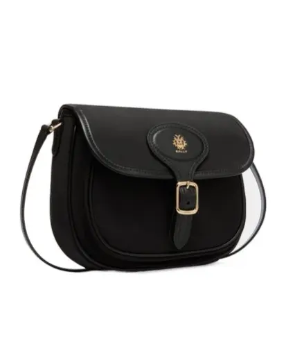 Bally Leather Crossbody Bag With Crest Detail