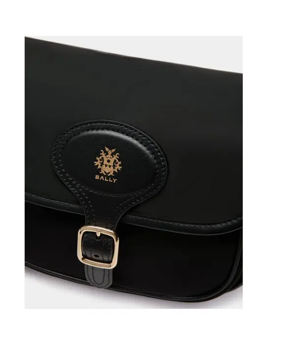 Bally Leather Crossbody Bag With Crest Detail