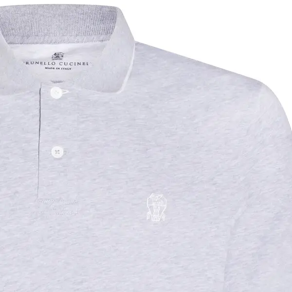 Brunello Cucinelli Logo Embroidered Short-sleeved Polo Shirt