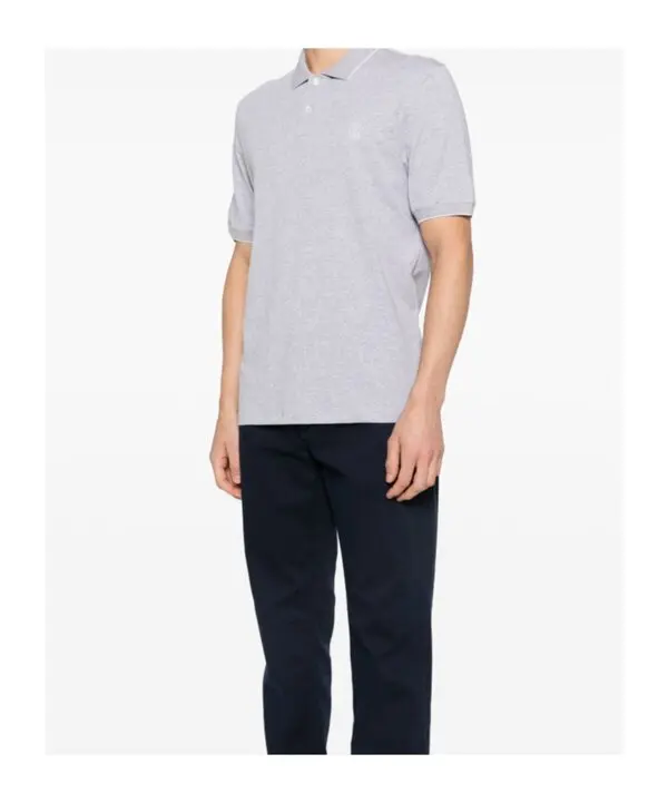 Brunello Cucinelli Logo Embroidered Short-sleeved Polo Shirt