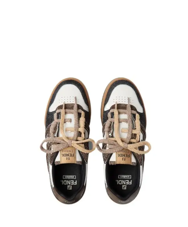Fendi Ff Logo Printed Low-top Sneakers