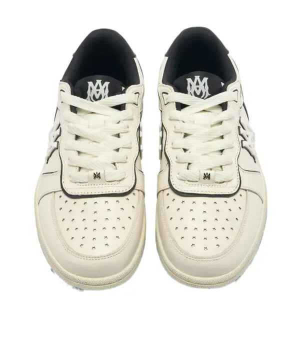 Amiri Logo Detailed Perforated Sneakers - Black