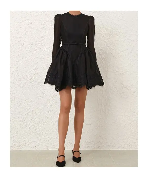 Zimmermann Lace-trimmed Mini Dress