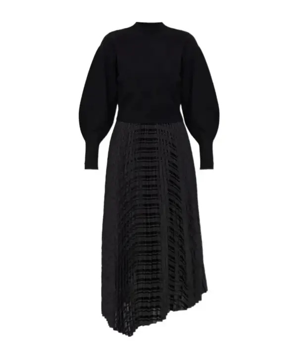 ALLSAINTS Sinead Pleated Midi Dress