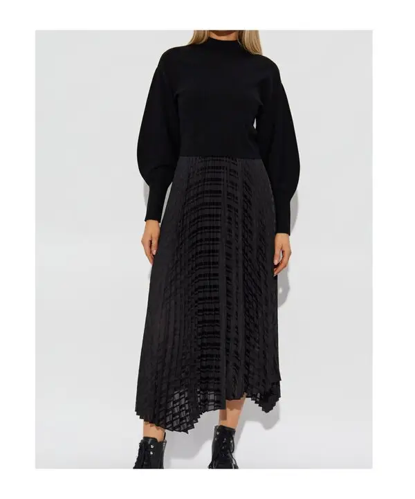 ALLSAINTS Sinead Pleated Midi Dress