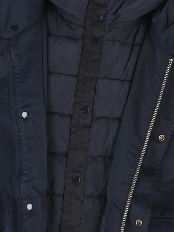 C.P. COMPANY Micro Kei Hooded Lens Jacket - Blue
