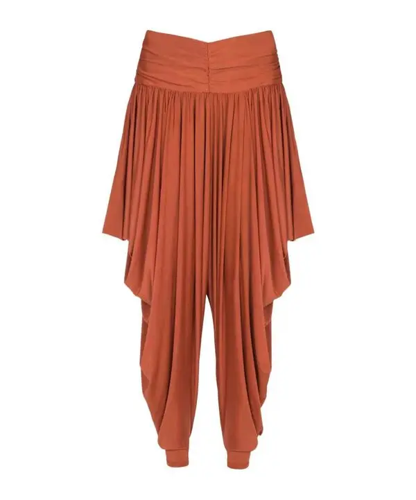 Balmain Pleated Tapered Tassel Trousers - Brown