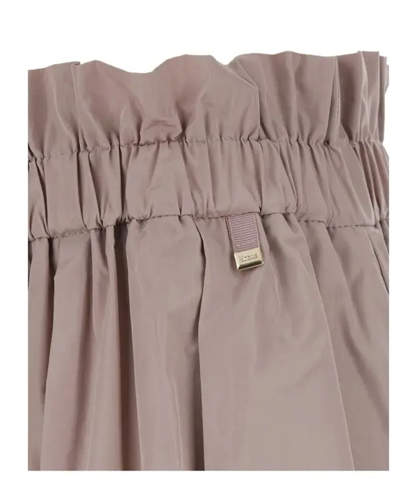 Herno A-line Midi Skirt With Elasticated Waistband - Nude