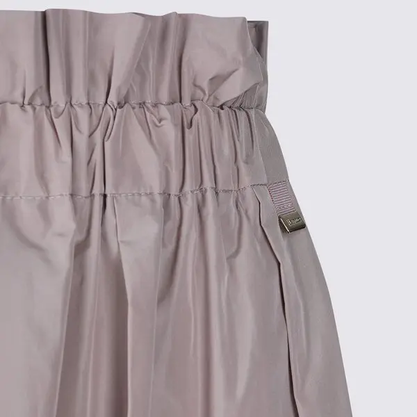 Herno A-line Midi Skirt With Elasticated Waistband - Nude