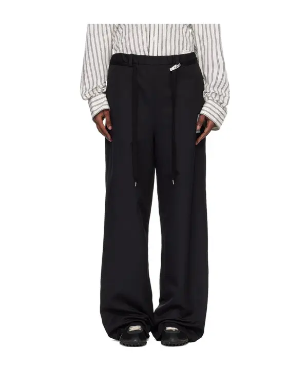 Mihara Yasuhiro Wide-leg Drawstring Trousers