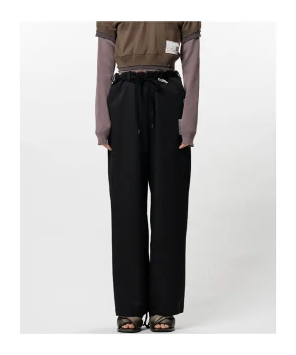 Mihara Yasuhiro Wide-leg Drawstring Trousers