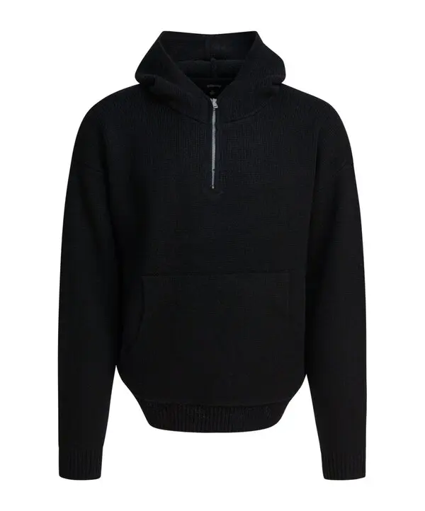 StÜssy Quarter Zip Knit Hoodie