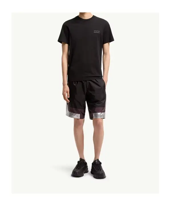 Moncler Logo Print T-shirt - Black