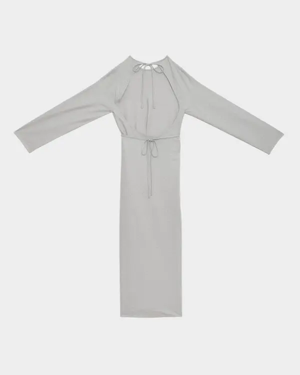 BASERANGE Long Sleeve Apron Dress