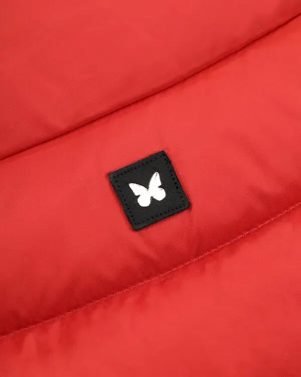 Max Mara Quilted Short Down Jacket With Zipper And Stand Collar