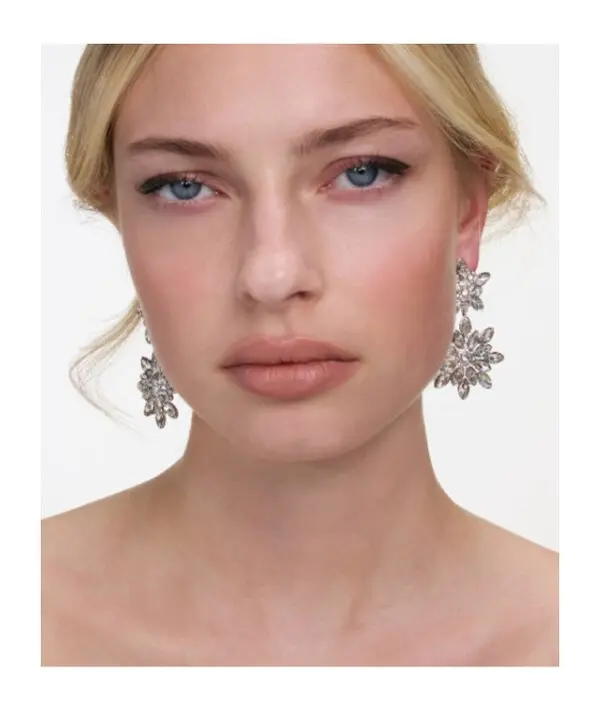 SELF-PORTRAIT Star Flower Cluster Dangle Earrings