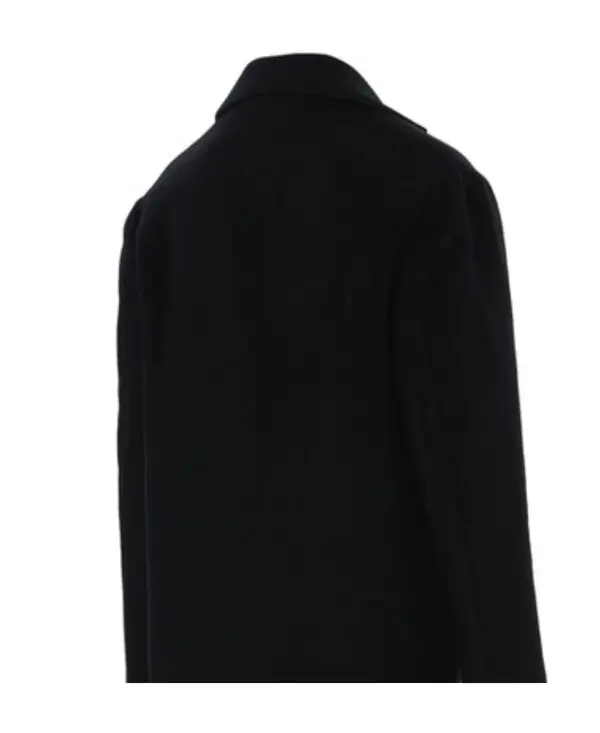 Moschino Single-breasted Coat - Black
