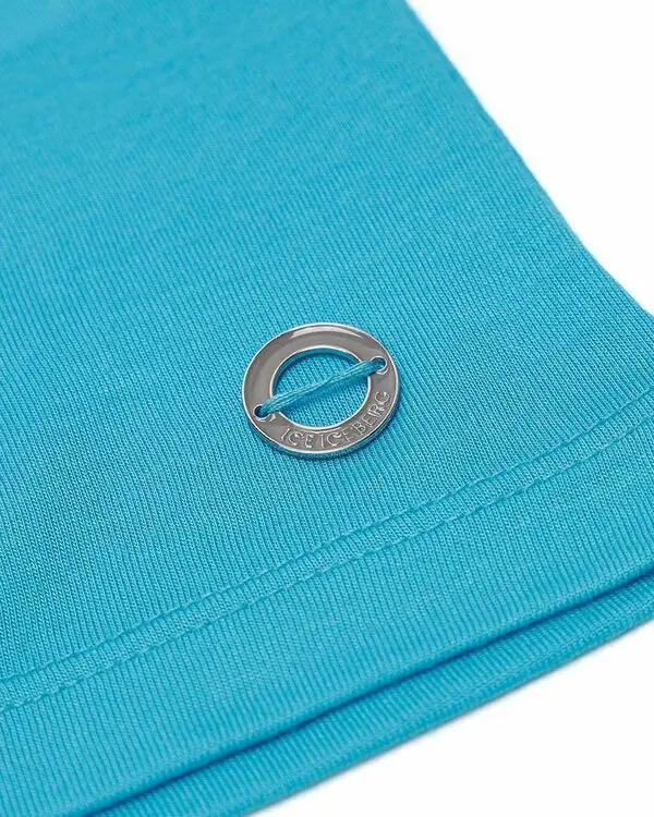 Iceberg Round Neck Logo T-shirt - Blue