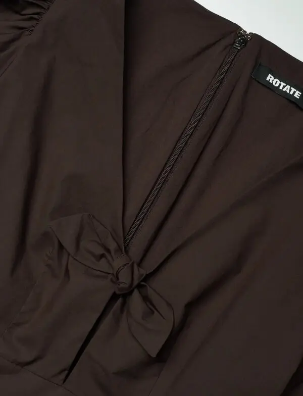 ROTATE BY BIRGER CHRISTENSEN Puff Sleeve Bow Detailed Bubble Top