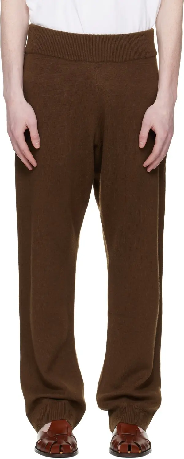 ENTIRE STUDIOS Knit Lounge Pants - Brown