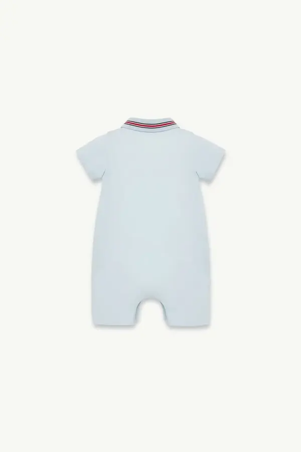 Moncler Logo Patch Polo Collar Romper