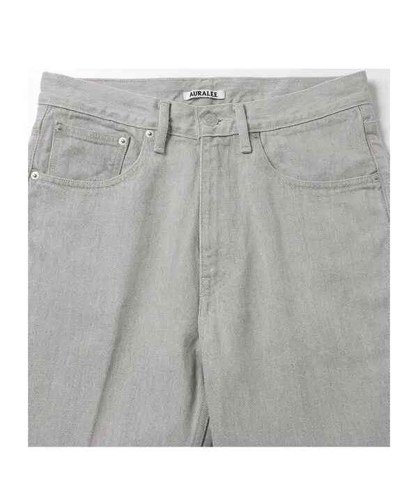 Auralee Belt Loop Jeans - Gray