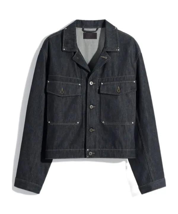 LEMAIRE Trucker Jacket In Denim - Slate