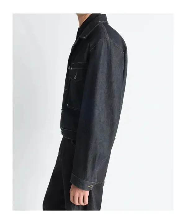 LEMAIRE Trucker Jacket In Denim - Slate