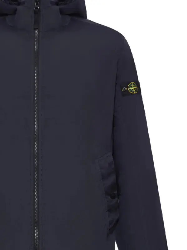 Stone Island Logo Patch Hooded Jacket