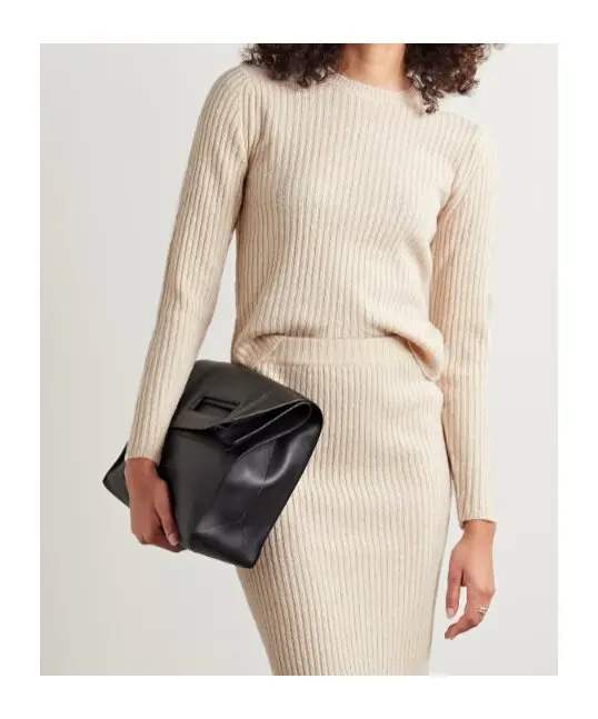 Co Name Long-sleeved Crew Neck Sweater