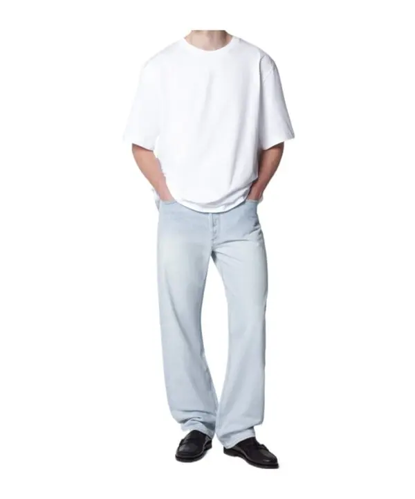 AGOLDE 90s Straight-leg Mid-rise Jeans In Denim - Light Blue