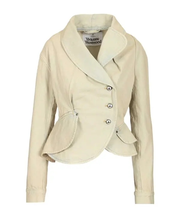 VIVIENNE WESTWOOD Asymmetrical Ruffled Hem Jacket