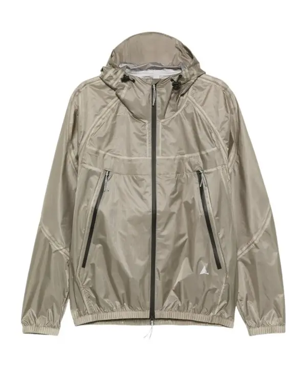 ROA Glasslike Zip Hooded Jacket - Nude