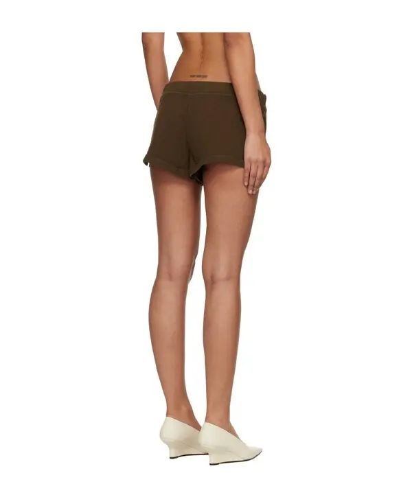 ENTIRE STUDIOS Lightweight Micro Shorts - Brown