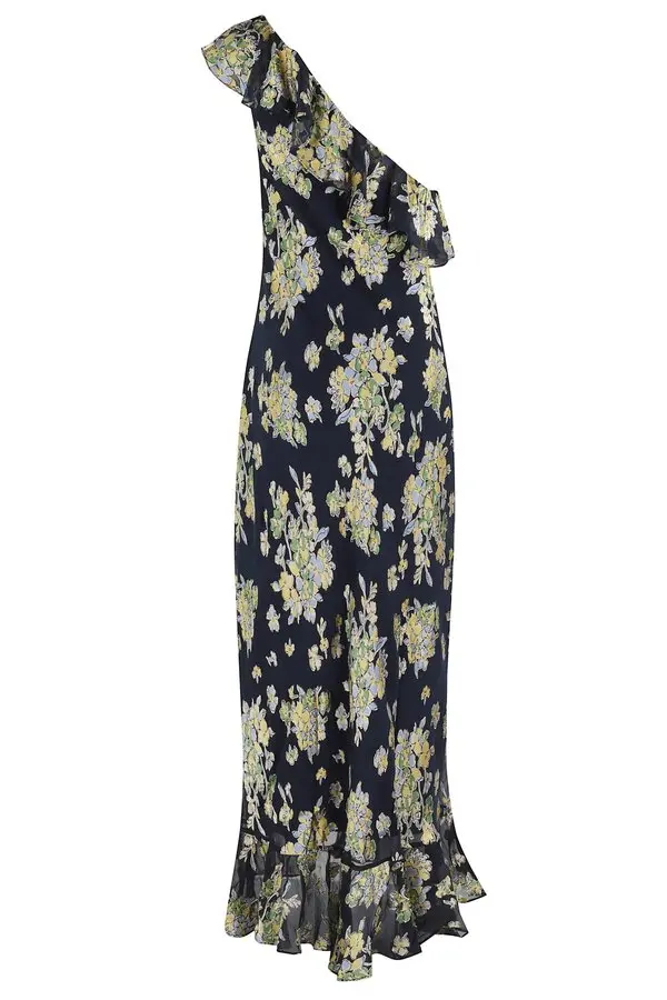 Rixo Leon Devoré Maxi Dress