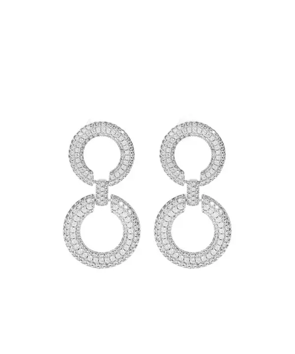SELF-PORTRAIT Embellished Earrings - Silver