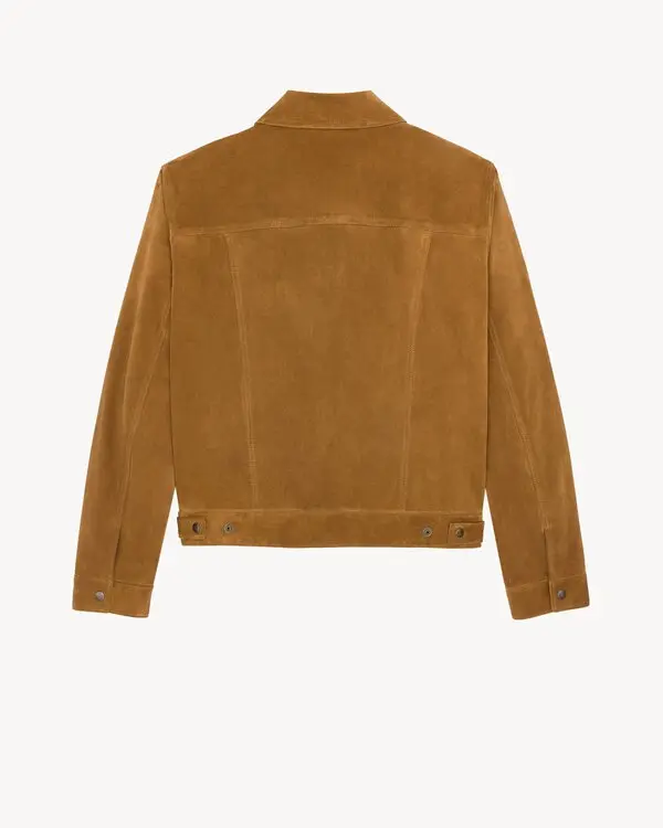 Saint Laurent Suede Snap-front Jacket