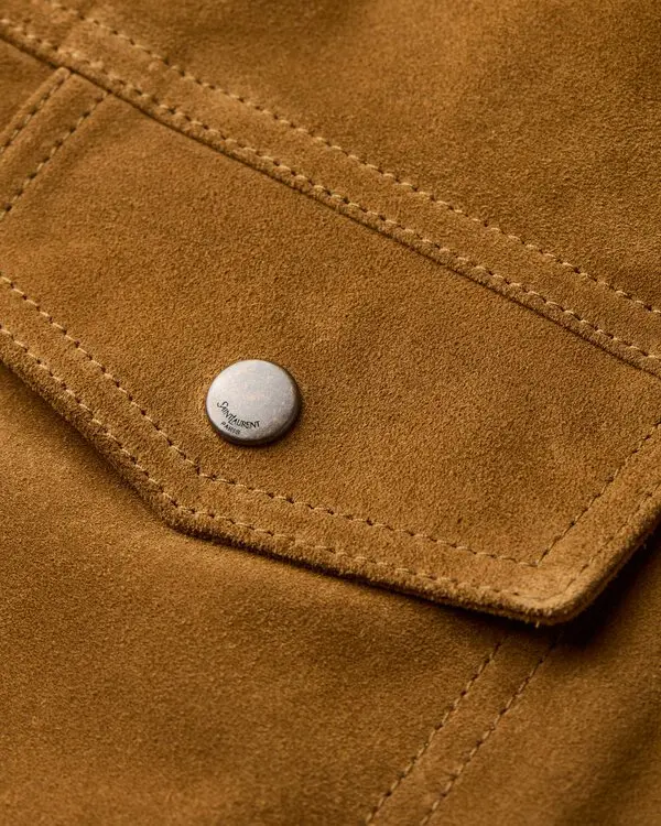 Saint Laurent Suede Snap-front Jacket