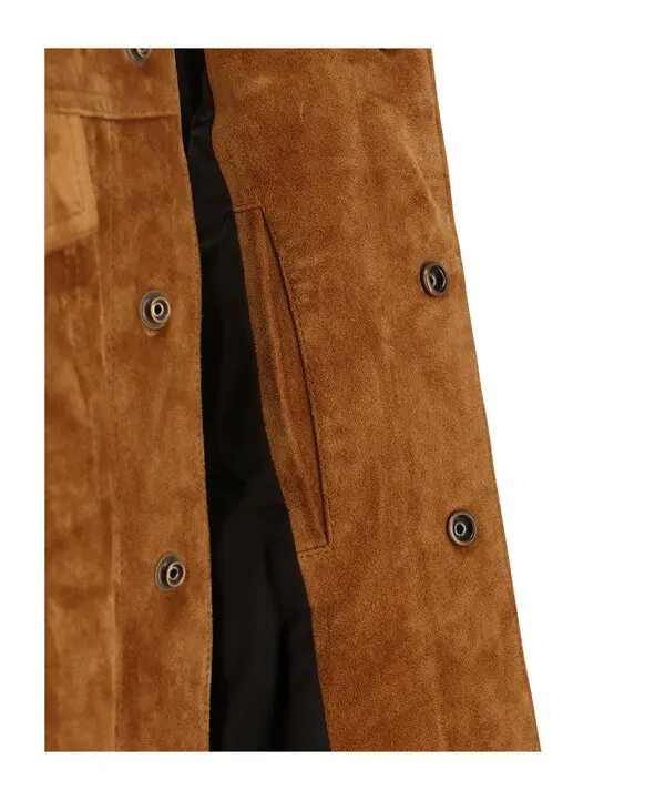 Saint Laurent Suede Snap-front Jacket