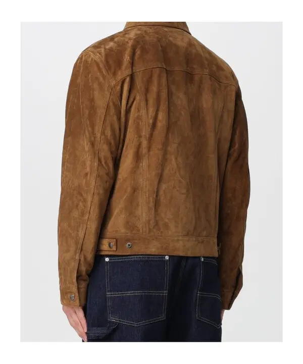 Saint Laurent Suede Snap-front Jacket