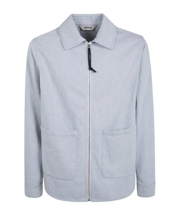 Aspesi Zip-up Patch-pocket Overshirt