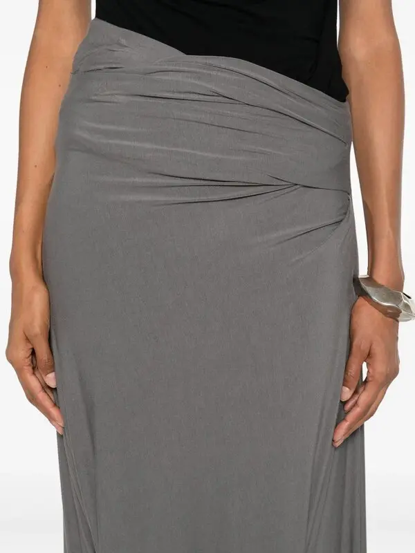 ENTIRE STUDIOS Asymmetrical Draped Maxi Skirt