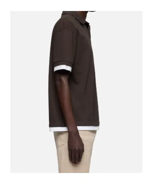 7 For All Mankind Layered-effect Polo Shirt