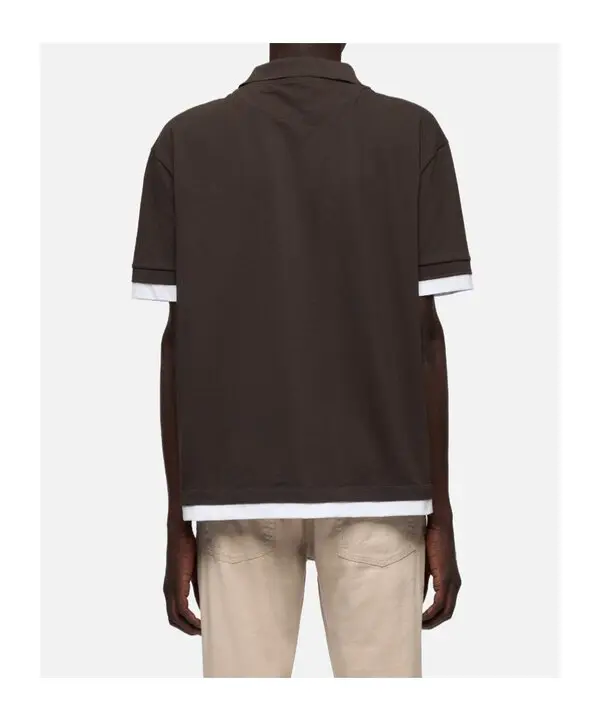 7 For All Mankind Layered-effect Polo Shirt