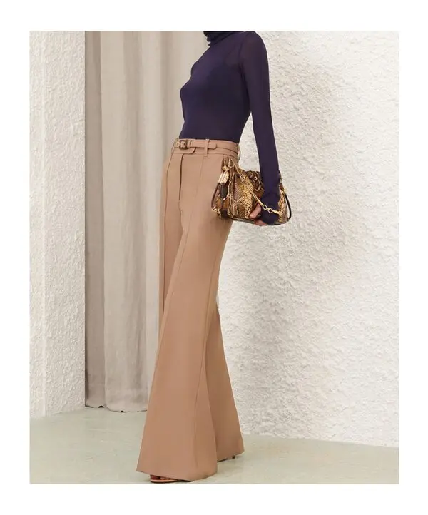 Zimmermann Fine Knit Roll Neck Top