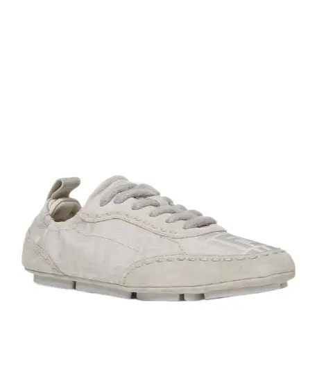 Fendi Fit Lace-up Sneakers - Grey