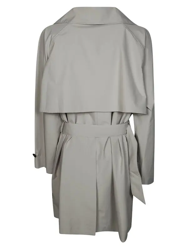 SAVE THE DUCK Livia Double-breasted Belted Raincoat