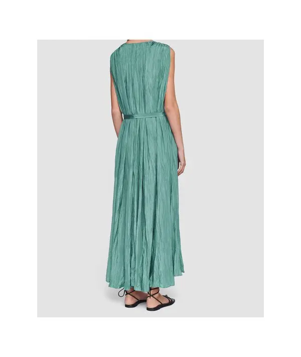 JOSEPH Martini Belted Silk-habotai Midi Dress