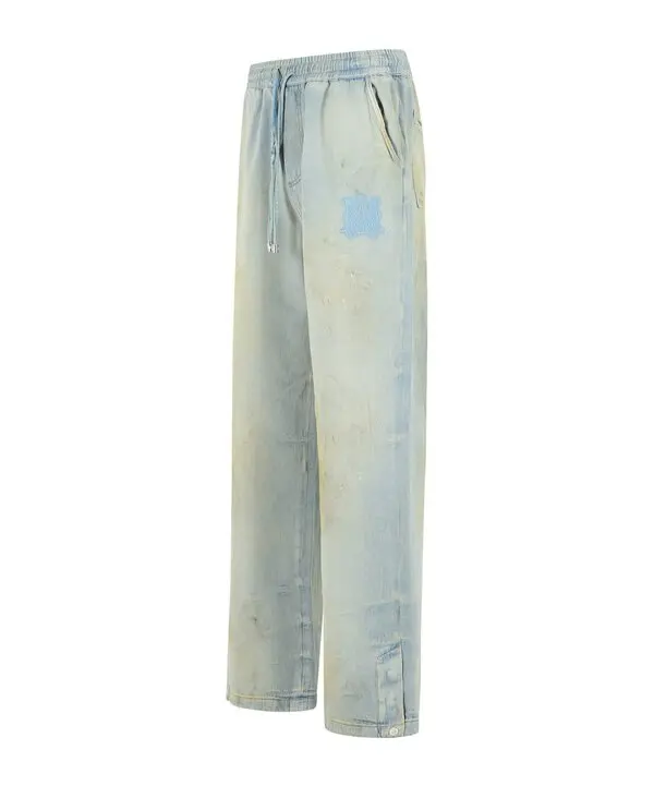 Amiri Straight Leg Baggy Jeans - Lightblue